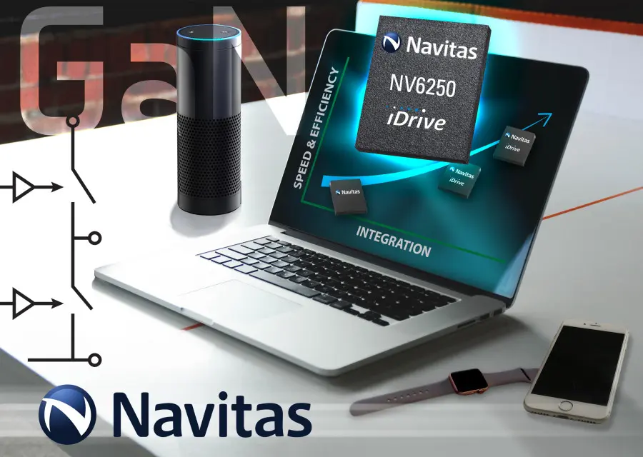 Navitas Produces World’s First Integrated Half-Bridge GaN Power IC ...